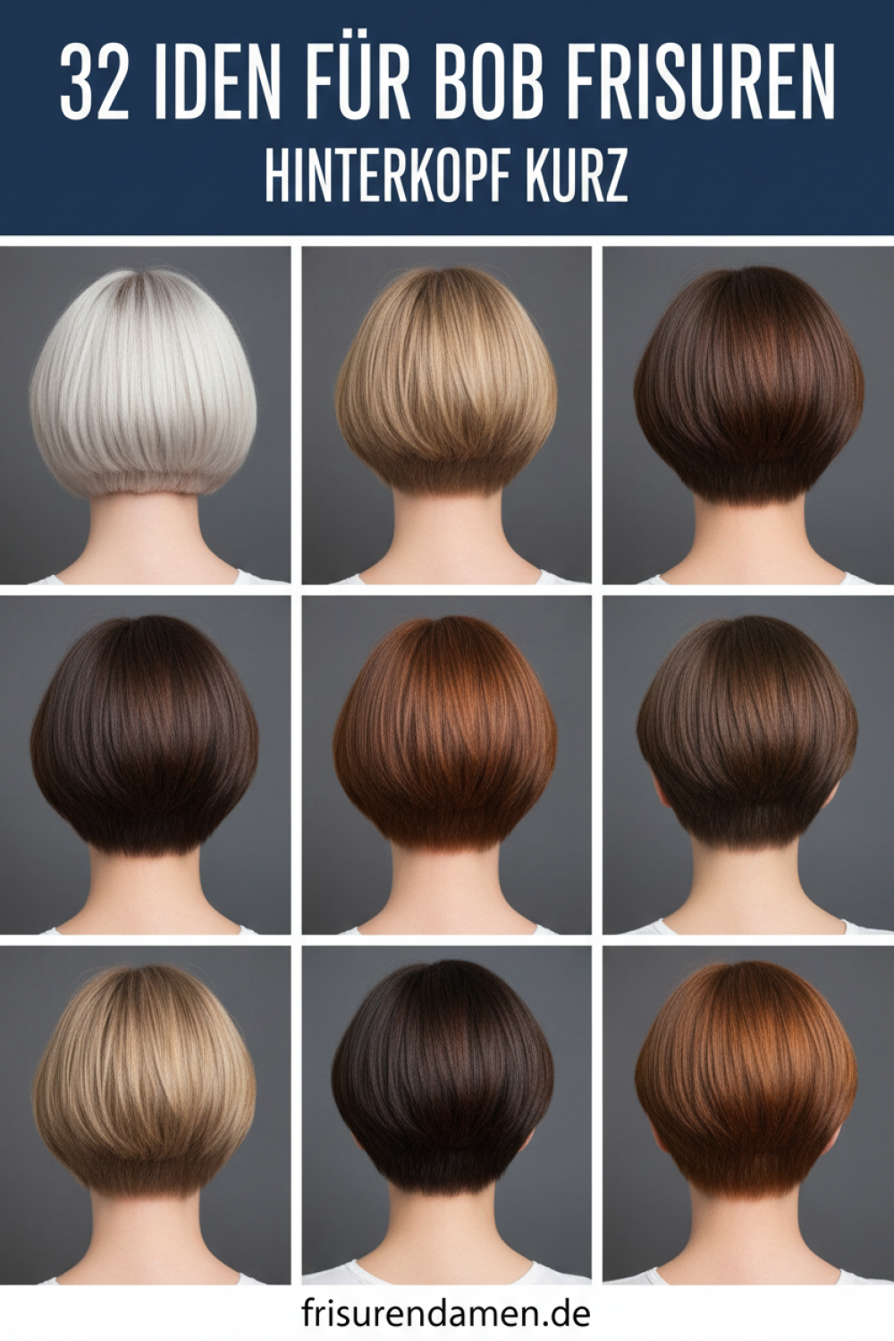 32 Ideen Für Bob Frisuren Hinterkopf Kurz